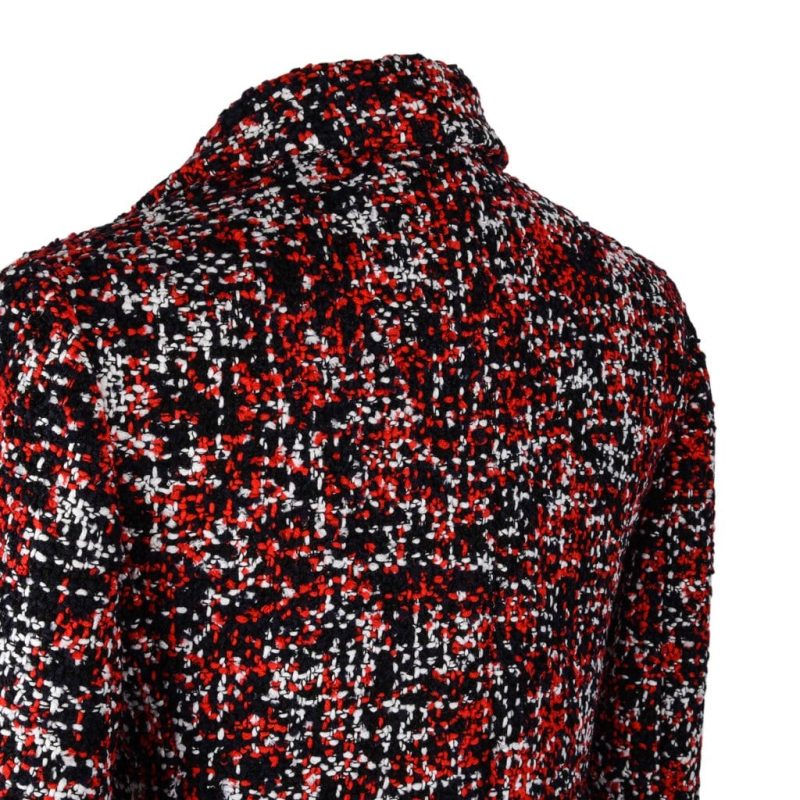 Christian Dior Coat Double Breast Multicolor Tweed fits 6 | Mightychic