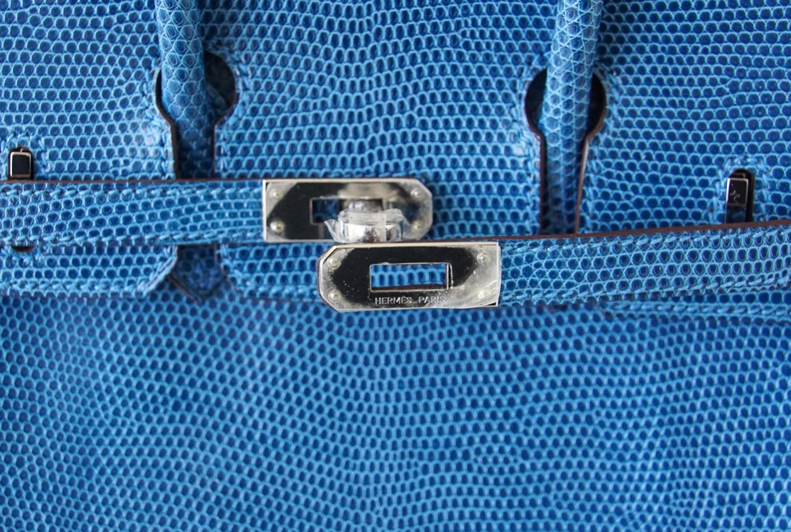 Hermes Birkin 25 Bag Mykonos Very Rare Lizard Palladium Hardware ...