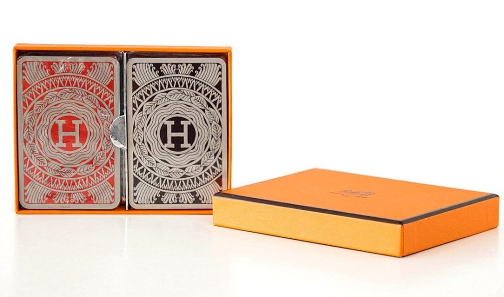 Hermes Playing Cards Les 4 Mondes 2 Deck Set | Mightychic