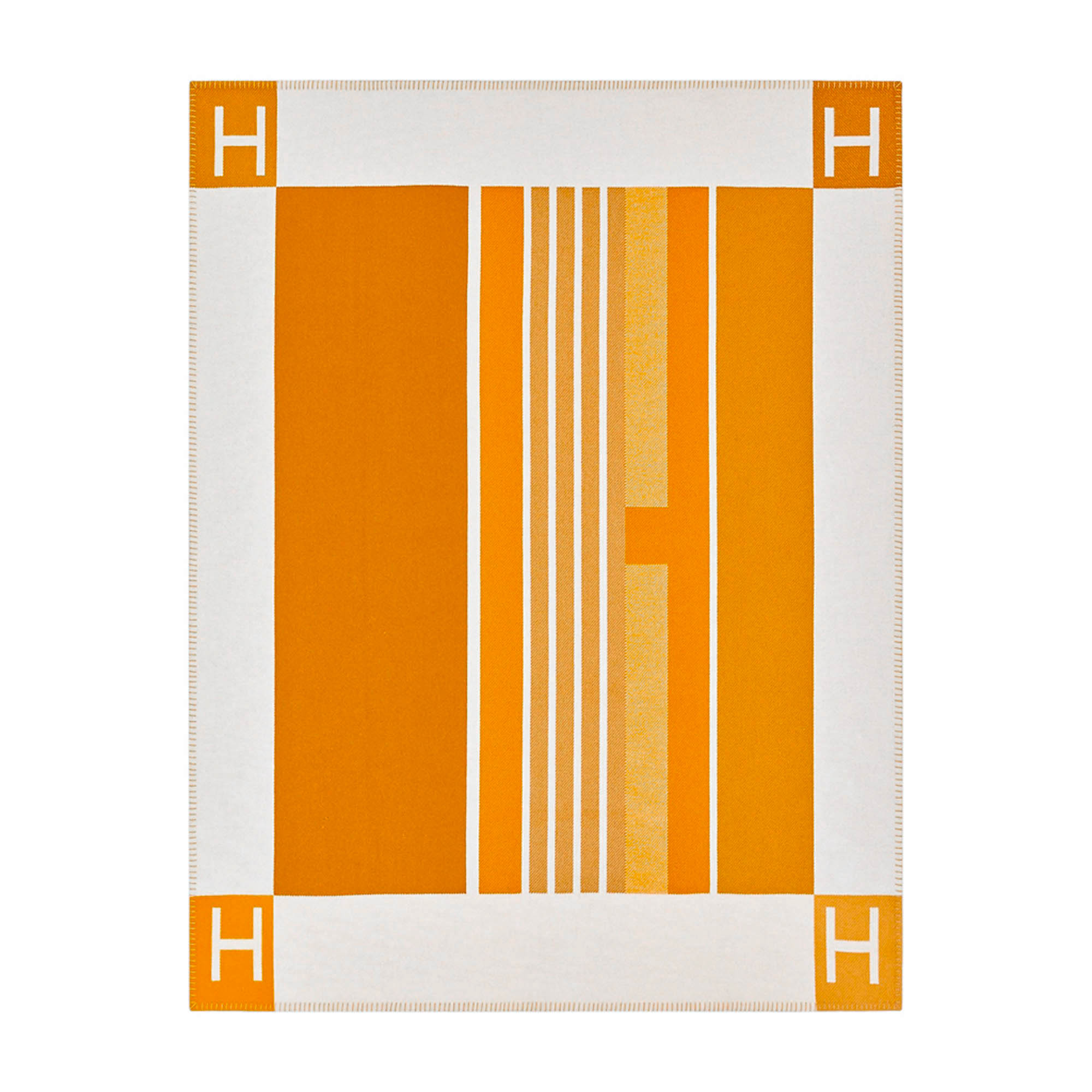 Hermes Avalon Vibration Throw Blanket Miel Cashmere and Wool | Mightychic