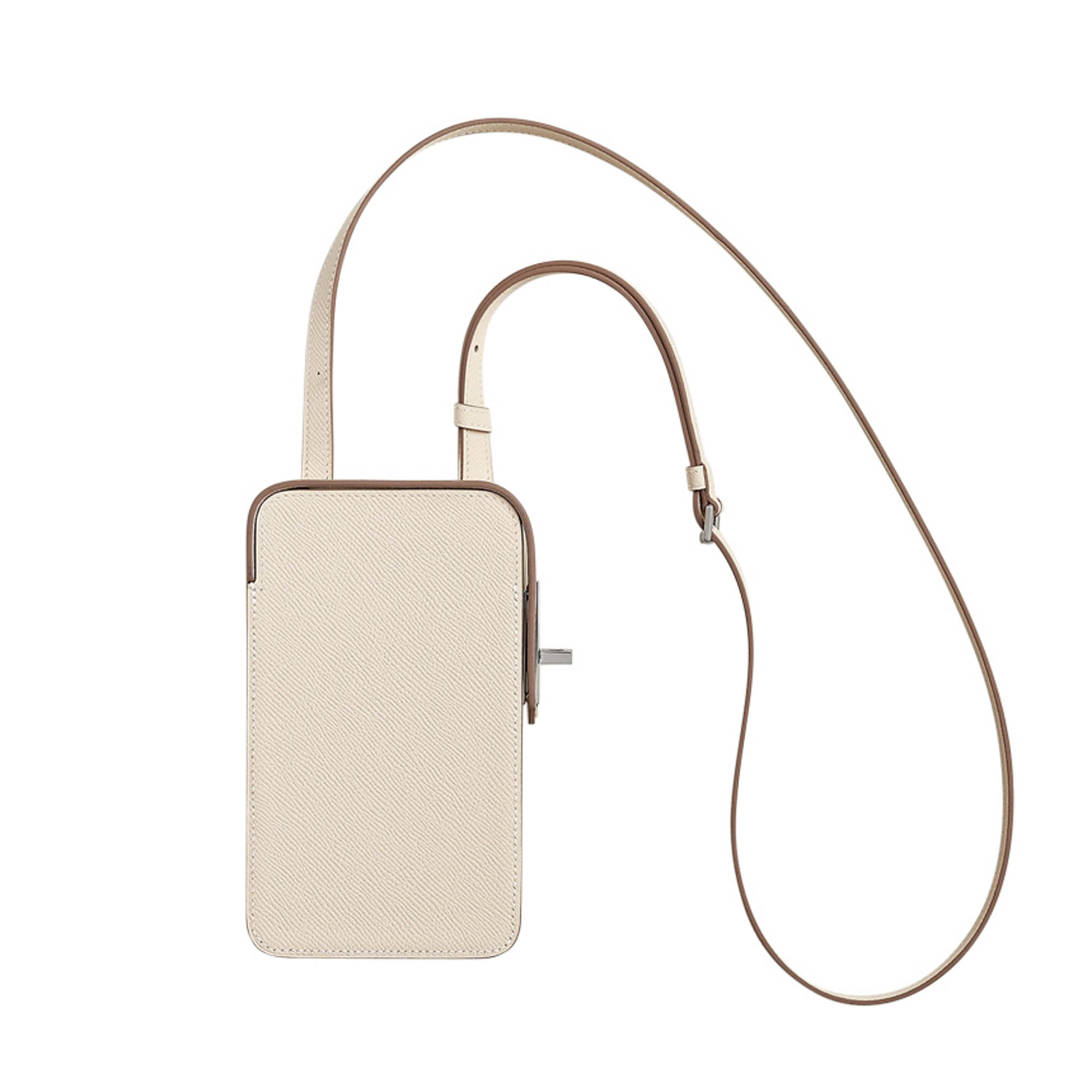 Hermes Limited Edition Hac A Box Phone Case Craie Epsom Leather with ...