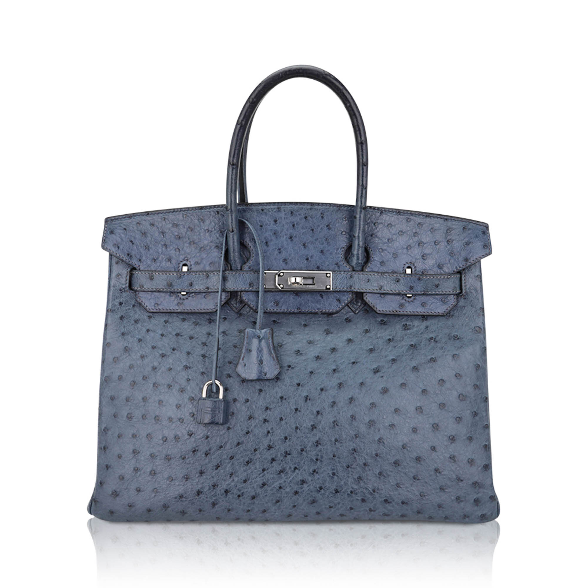 Hermès Birkin 35 Blue Roi Ostrich Leather Bag | Mightychic | Mightychic